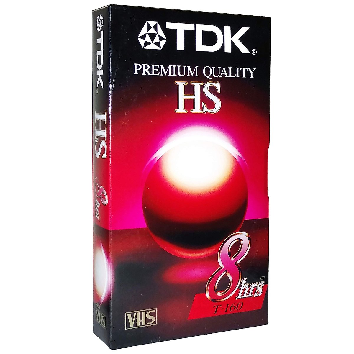 TDK Premium Quality HS T-160 8 Hour EP Video Cassette Tape - Ideal for everyday recording and playback of your favorite programs performance, even under repeated use