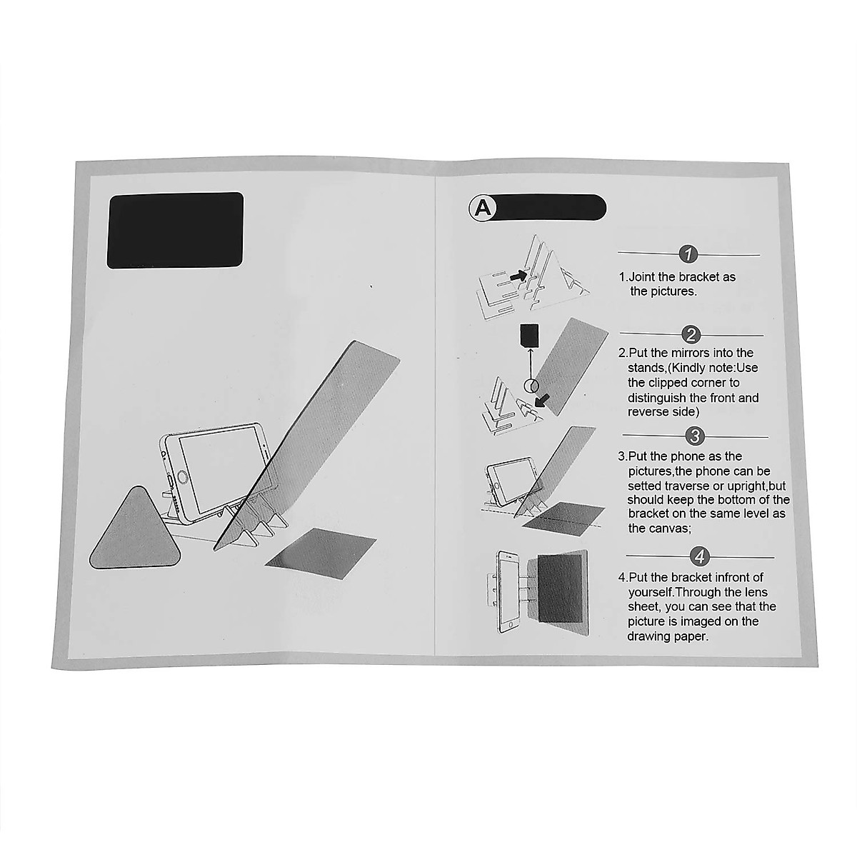 DIY Drawing Tracing Pad Optical Lenses Sketch Wizard Painting Board Zero-Based Drawing Mould Painting Reflection Tracer Art Stencil Tool Draw Projector Copy Pad for Artists,Kids,Students