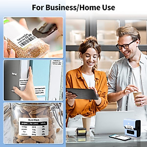 Phomemo Label Makers- M221 Brcode Label Printer 3 Inch Bluetooth Label Maker Machine for Barcode, Address, Logo, Mailing, Stickers, Small Business, Home, Office, Blue
