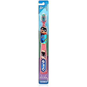 Hippie Hype Kids Manual Toothbrush, for Children and Toddlers 3+, Extra Soft Bristles - Pack of 6 (Characters Vary)