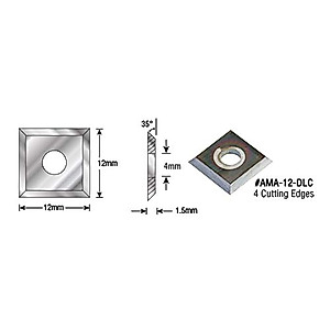 Amana Tool - RCK-70-DLC Solid Carbide 4 Cutting Edges Diamond-Like Carbon (DLC) Coated Ins