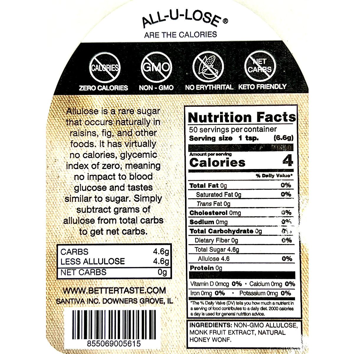 BetterTaste Natural Maple & Honey Flavored Allulose Syrup, 11.75-Ounce Bottle of Each Combo Pack, Zero Calorie Sugar Substitute, Non-GMO, Non-Erythritol, Gluten Free & Vegan Liquid Sweetener