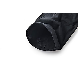 Leward Men's Cotton Casual Military Army Cargo Camo Combat Work Pants with 8 Pocket (32, Black)