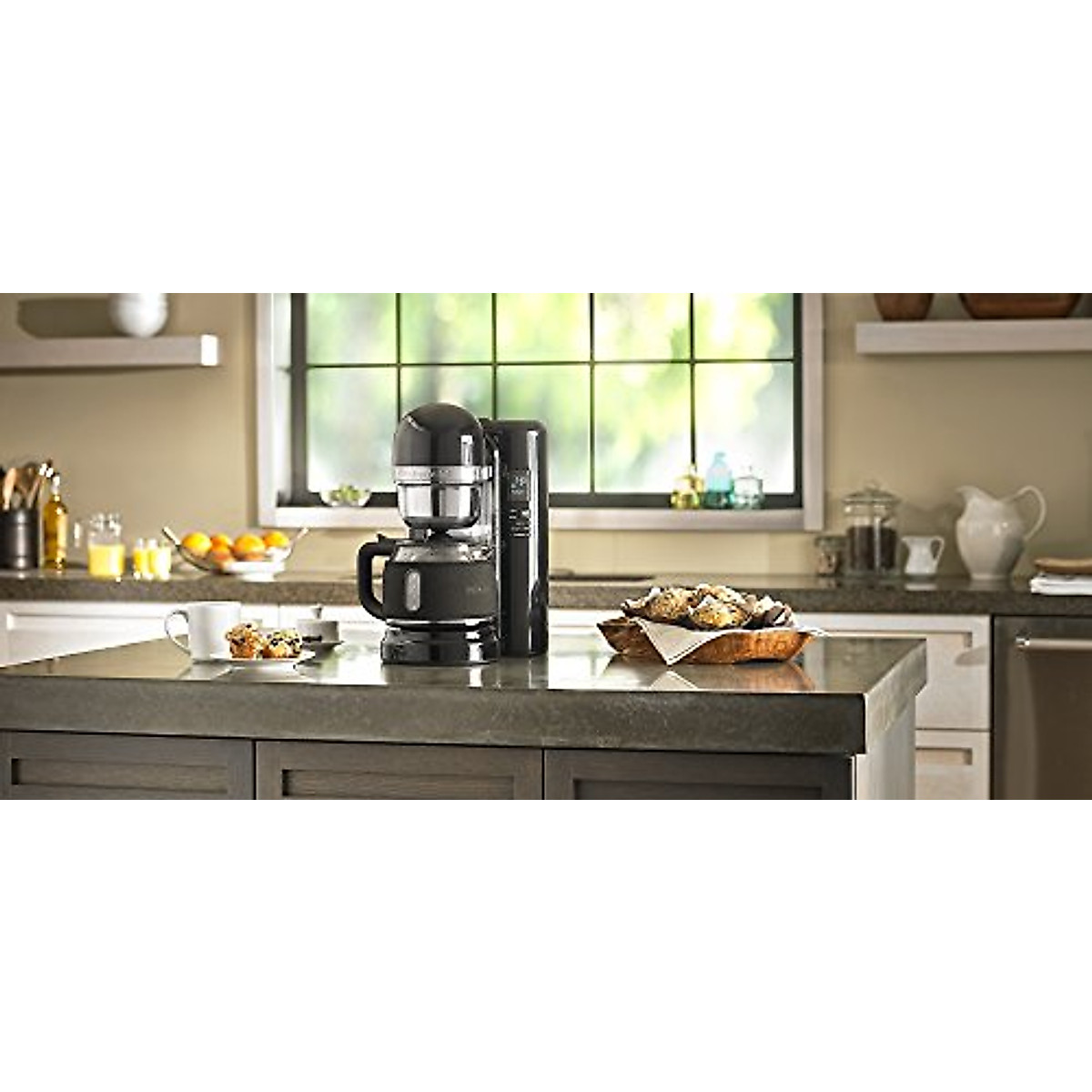 KitchenAid KCMB1204BOB 12-Cup Coffee Maker with One Touch Brewing with Black Thermal Sleeve - Onyx Black