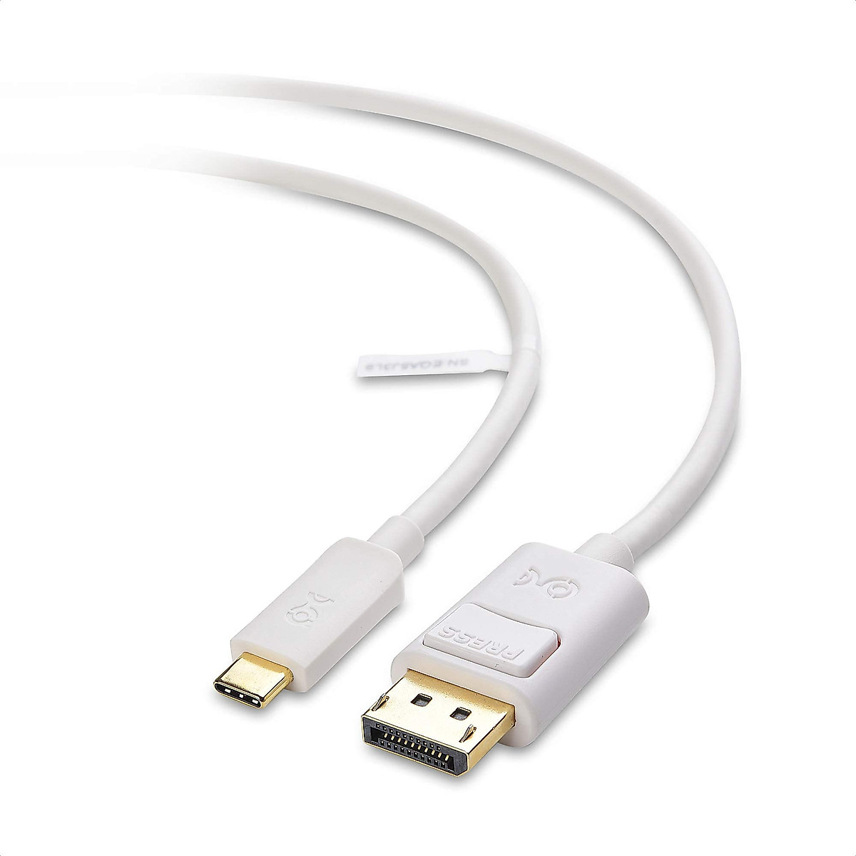 Cable Matters 3.3-Foot Short USB C to DisplayPort Cable (USB-C to DisplayPort Cable, USB C to DP Cable) Supporting 8K 60Hz in White - Thunderbolt 3 Port Compatible with MacBook Pro, Dell XPS 13 and Mo