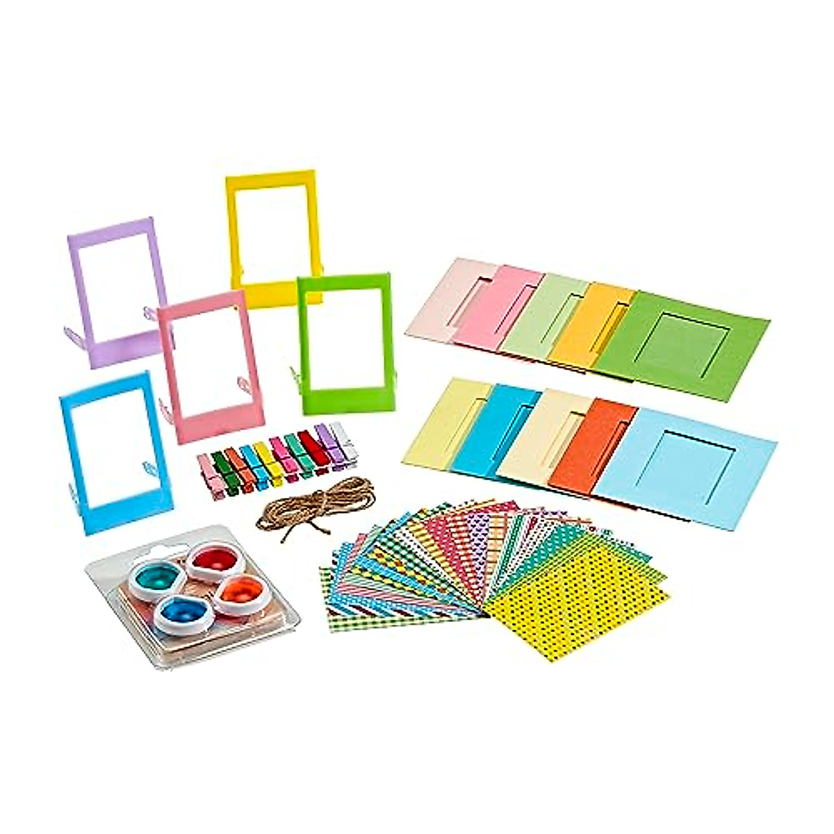 Fujifilm Mini 12 Instant Camera Deluxe Bundle: Includes Mini Film Value Pack (60 Shots) + 60 Shots of Film + 1 Carrying Case/Strap + 1 Bluebirdsales Cleaning Cloth + Photoframe Stickers (Clay White)