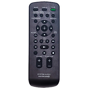 RM-AMU009 Remote fit for Sony Mini Hi-Fi Component System MHC-EC609iP CMT-CX4iP CMT-MX500i MHC-EC709iP MHC-EC909iP MHC-EC79i CMT-LX20i MHC-EC69i MHC-EC99i CMT-BX50BTi MHC-EC78Pi MHC-EC68Pi MHC-EC98Pi