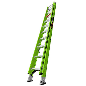 Little Giant Safety Hyperlite 20 Ft. - Iaa Fiberglass Extension Ladder W/ Ch, V-Rung And Claw