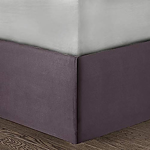 Madison Park Essentials Cal King Comforter Set, 24 Piece Bedding With Matching Curtains, Decorative Pillows, Luxe Diamond Tufting , Room in a Bag Joella Collection, Plum Cal King