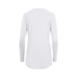 Mizuno Women's Balboa 6 Long Sleeve Volleyball Jersey, White, Medium