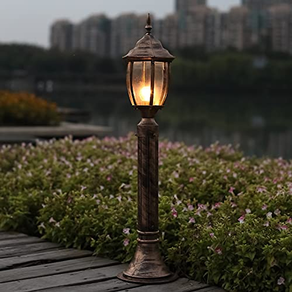 Enlylyog Modern Minimalist Home Villa Garden Lamp, Outdoor Rainproof Lamp,Courtyard Outdoor Lighting Garden Lamp, Community Street Lamp