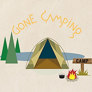 CafePress Gone Camping Tote Bag Canvas Tote Shopping Bag