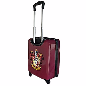 Harry Potter Luggage Carry On Hardshell Rolling Luggage Suitcase Travel Bag Gifts Merchandise Travel Stuff - Gryffindor