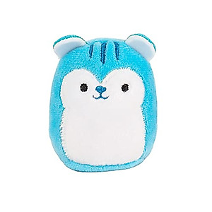 Squishville by Squishmallows SQM0143 Bright Squad-Four 2-Inch Mini Characters-Includes Santiago, Tristan, and Two Mystery Figures-Irresistibly Soft, Colourful Plush, Multicolor