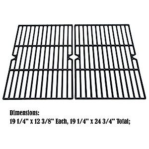 Direct Store Parts DC107 Polished Porcelain Coated Cast Iron Cooking Grid Replacement for Charmglow, Jenn-Air, Costco Kirkland, Aussie, Grill Zone, Nexgrill.Gas Grills and Others