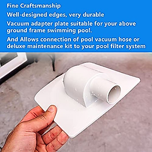 SFX Pool Vacuum Plate Adapter - for Summer Waves Polygroup Ground Skimmer Filter Pump Systems Replace Parts P58PP1955W05