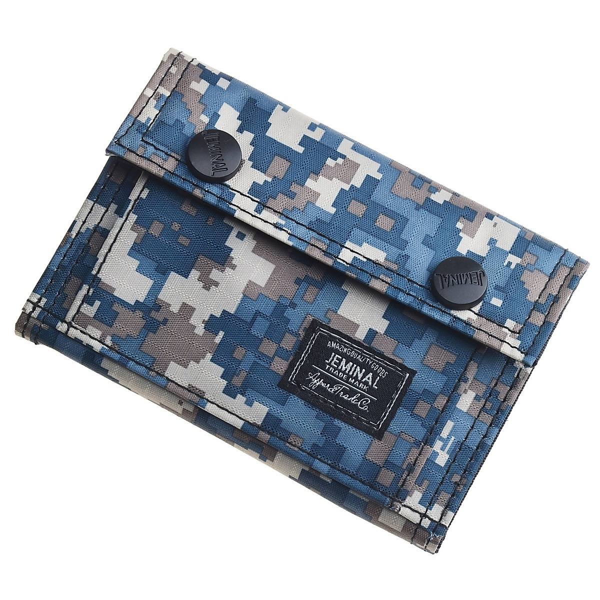 JEMINAL Men's Camo Printed Bifold Wallet Teens Boys Wallets for Kids