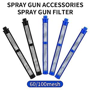 Airless Spray Gun Filter 287032 and 287033 Compatible with Suitable for Spray Gun Contractor II and FTx II Latex 60 Mesh 10pcs and 100 Mesh 10pcs(20 PCS)