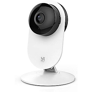 YI Home Security Camera, 1080p 2.4G WiFi IP Indoor Surveillance Camera with Night Vision, Motion Detection, Phone App, Pet Cat Dog Cam Works with Alexa and Google Assistance
