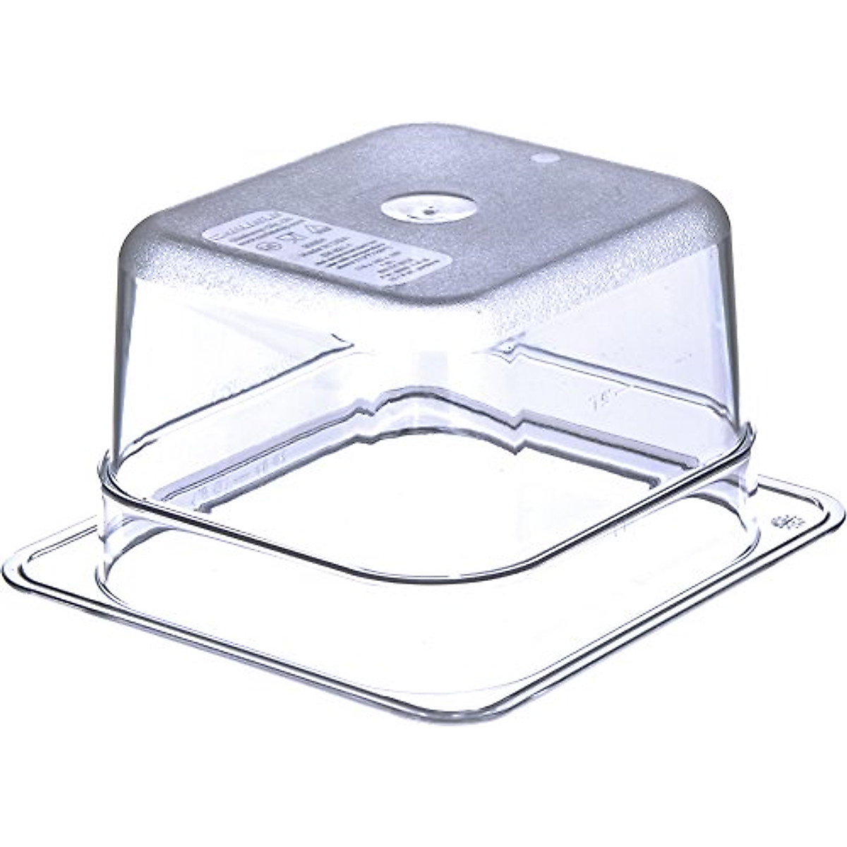 Carlisle FoodService Products Plastic Food Pan 1/6 Size 4 Inches Deep Clear