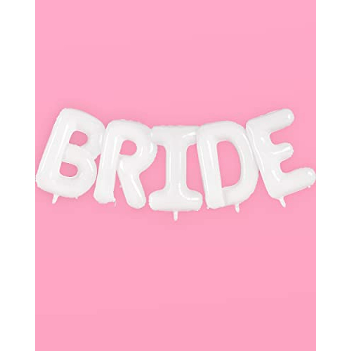 xo, Fetti white Jumbo BRIDE Balloons - 40 inch, XL | Bachelorette Party Decorations, Wedding Party, Engagement Party, Bridal Photo Booth