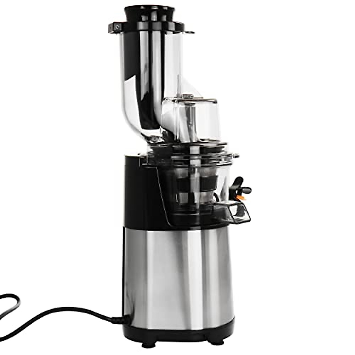 Megachef Pro Stainless Steel Slow Juicer, Chrome Silver