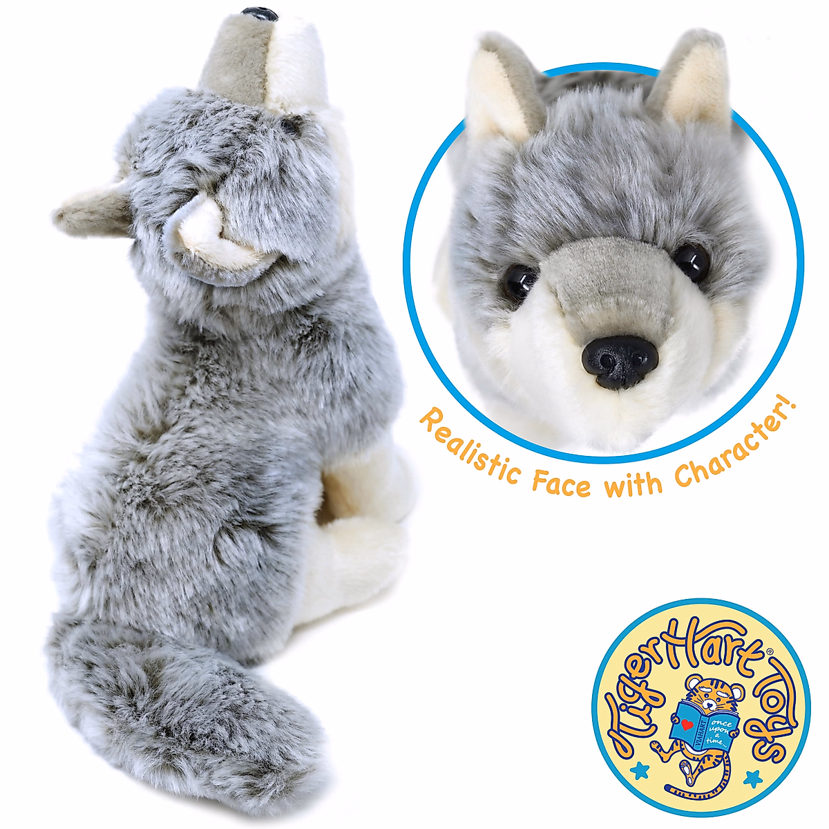 TigerHart Wolcott The Wolf - 11 Inch Stuffed Animal Plush