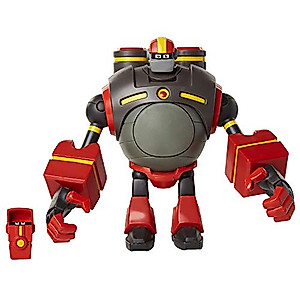 Mega Man Fully Charged – Deluxe Guts Man Articulated Action Figure with Expanding Belly and Guts Man Buster Accessory (to swap onto the Mega Man figure)! Based on the new show!
