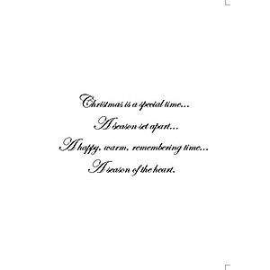 Premium Christmas Cards - 20 Pack - Traditional Christmas Tree with Gold Embossed Foil and Linen Texture - 20 Heavyweight Holiday Cards and Gold Foil Lined Envelopes