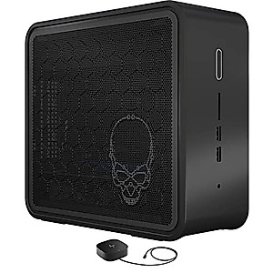Intel NUC BXNUC9i5QNX1 Home & Business Mini Desktop i5-9300H 4-Core, 64GB RAM, 2x4TB PCIe SSD RAID 1 (4TB), UHD 630, WiFi, Bluetooth, HDMI, USB 3.1, SD Card, Black, Win 11 Pro