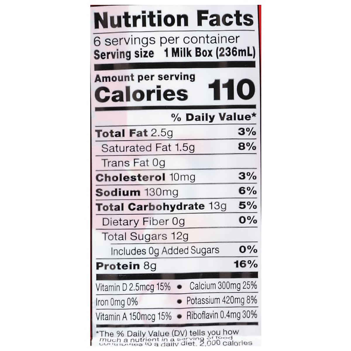 Horizon Organic Lowfat Milk 8 fl. oz., 6 Count (Pack of 2)