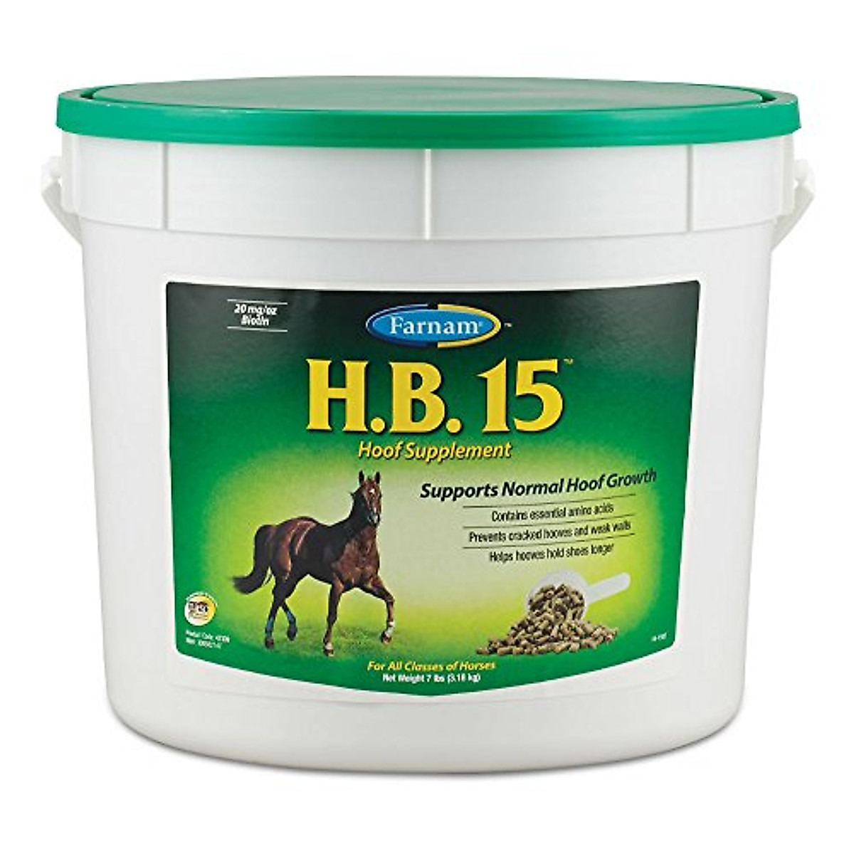 Farnam H.B. 15 Hoof Supplement, 7 Pound