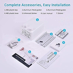 Retractable Clothesline, Adjustable Clothing Rope Indoor Outdoor with ABS Case+ Aluminum, Heavy Duty Stainless Steel Line Wall Mounted Laundry Drying String for Hotel Home 13.8 Feet-Black