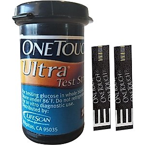 Generic Strips: Made for Ultra Glucose Monitor ONLY - 25 Count (Pack of 1) Product as Shown in Image