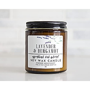 Happy Birthday Relaxation Spa Gift Box - Womens Gift Baskets for Birthday - 8 Piece Set of Lavender Scents, Candles, Bath Salts, Sugar Scrub, Spa towel and more