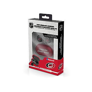 NHL Carolina Hurricanes True Wireless Earbuds, Team Color