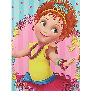 Fancy Nancy Girls 5 piece Backpack and Snack Bag School Set (One Size, Pink/Blue)