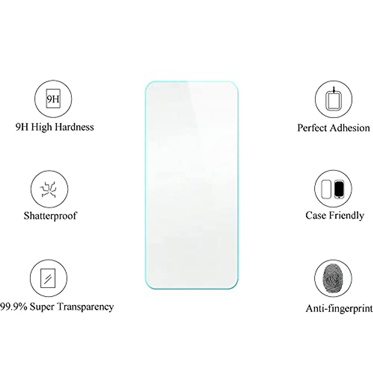 Case for Infinix Smart 7 Plus Case Compatible with Infinix Smart 7 Plus Phone Case Cover [with Tempered Glass Screen Protector][PC + TPU 2 in 1][Ring Support] [Colorful Reflect Light] IMDL-LS