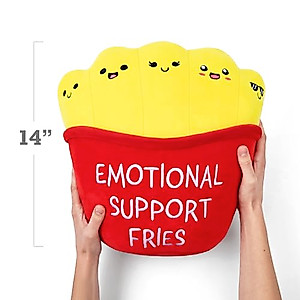 WHAT DO YOU MEME? Emotional Support Mochi Fries by Emotional Support Plushies — Soft Body Pillow, Cute Room Decor, Funny Gifts