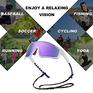 ZHABAO Polarized Sunglasses for Women and Man，UV400 Anti-UV Protection Sports Sunglasses for Outdoor Sports (J06)