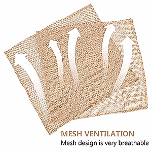 jojofuny Rustic Wedding Decor Rustic Wedding Decor 2pcs Burlap Placemats Beige Table mats Farmhouse Rustic Linen Table Mat Dinner placemats Jute Rustic Tablemats Cotton Placemats Cotton Placemats