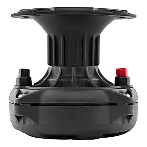 DS18 PRO-HT1 Twist on Slim Profile Exit Horn ABS/PC Plastic Waveguide for Drivers with 1" Throat, 1.77" Depth, 4.5" Diameter - Short Exit Horn Wave Guide for Compression Drivers
