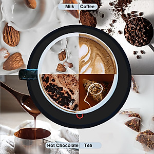 Midgod Coffee Mug Warmer, Electric Coffee Warmer for Desk with Auto Shut Off, Mug Warmer for Coffee and Tea, Coffee Beverage Warmers with 2 Temperature Settings for Water, Cocoa, Milk-Black