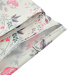 ALVABABY 2pcs Cloth Diaper Wet Dry Bags Waterproof Reusable with Two Zippered Pockets Travel Beach Pool Daycare Soiled Baby Items Yoga Gym Bag for Swimsuits or Wet Clothes L5166