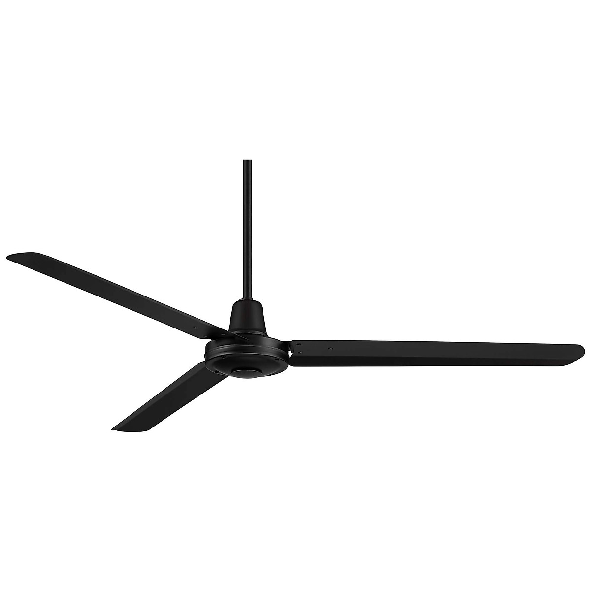 Casa Vieja 60" Turbina DC Industrial Rustic Farmhouse 3 Blade Indoor Outdoor Ceiling Fan with Remote Control Matte Black Damp Rated for Patio Exterior House Home Porch Gazebo Garage Barn
