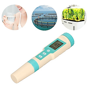 Water Quality Test Pen, 7 in 1 Design Pool Water Test Kit,PHTester Digital 0 °C-60 °C Range, High Pen Tester for Swimming Pools and SPA Aquaponic Aquariums