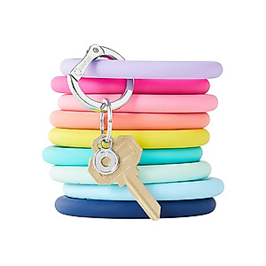 Oventure, The Original Bracelet Keychain, Silicone Big O Key Ring - Back in Black