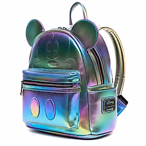 Loungefly Disney Oil Slick Mickey Mouse Mini Backpack, True Original