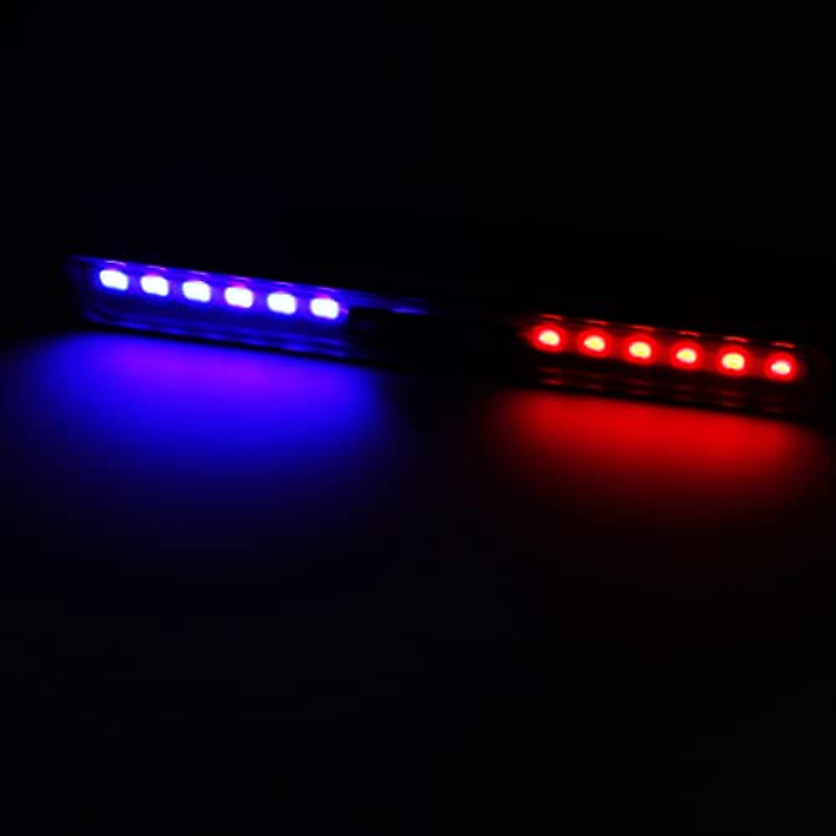 Aolyty Solar Lights Outdoor, 3 Work Modes Solar Strobe Lights Waterproof Wall Light Solar Warning Lights Bright White Light/Red & Blue Light Flashing for Garden Patio Yard Front Door Home