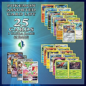 25 Rare Pokemon Cards with 100 HP or Higher (Assorted Lot with No Duplicates) w/Guaranteed Ultra Rare Pokemon